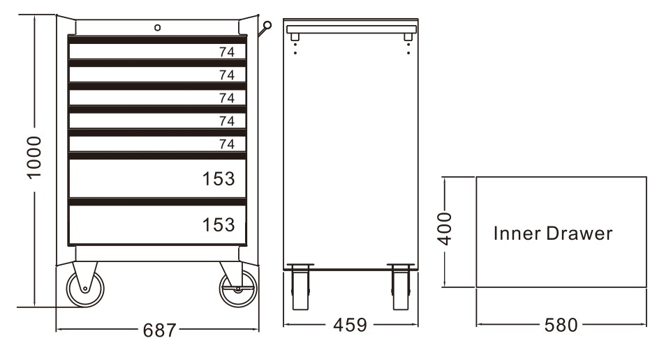 Internal locking system for extra security.